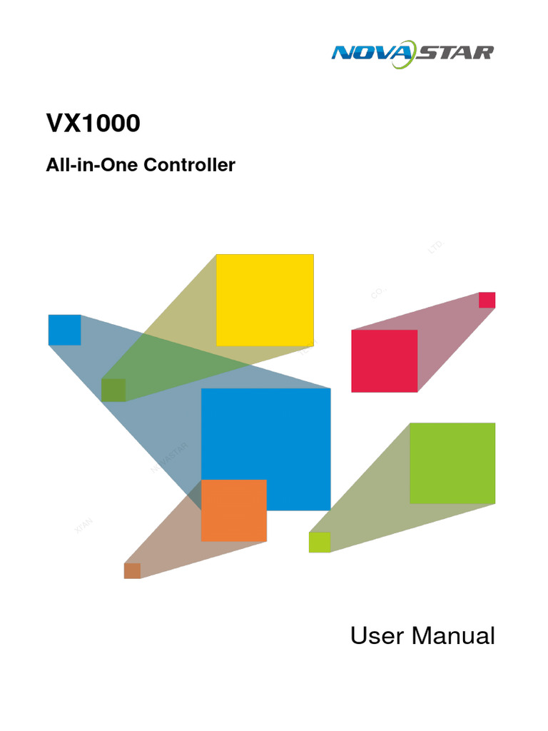 VX1000 All in One Controller User Manual V1.1.0 | PDF | Hdmi | Display Resolution