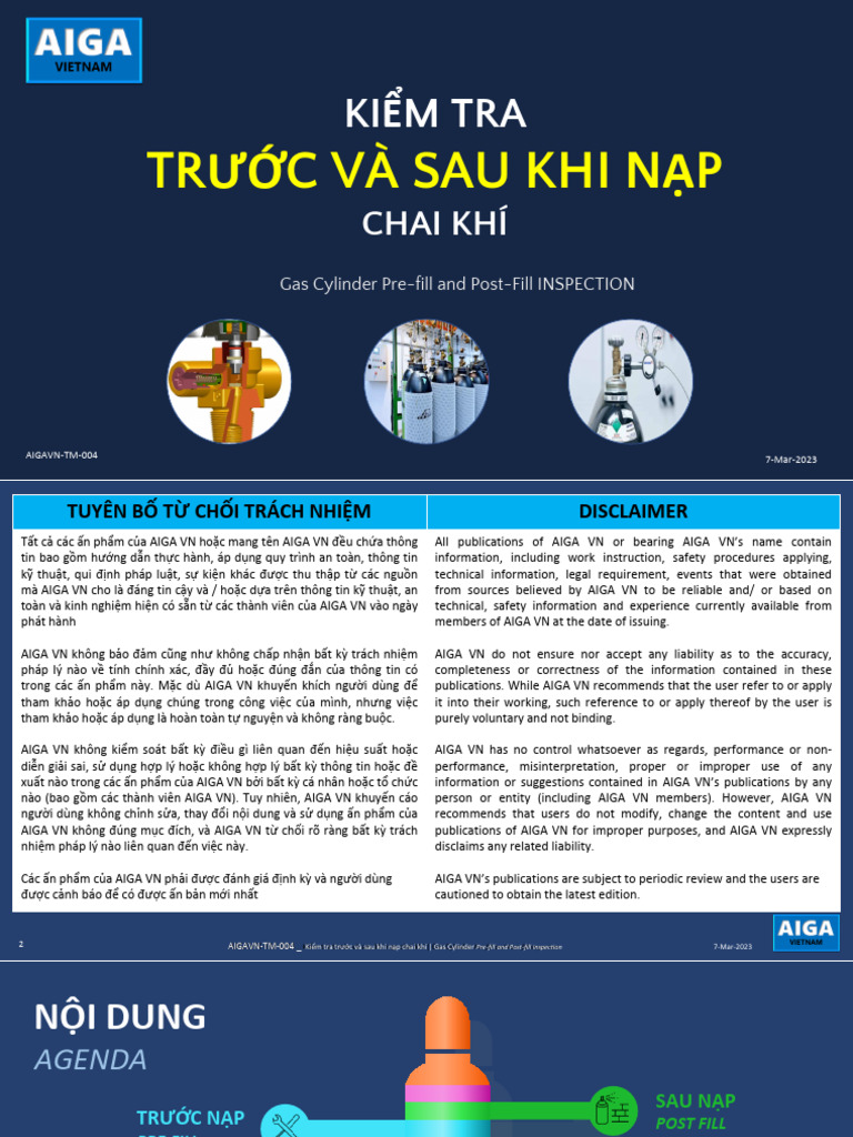 Gas Cylinder Pre-Fill and Post-Fill INSPECTION | PDF