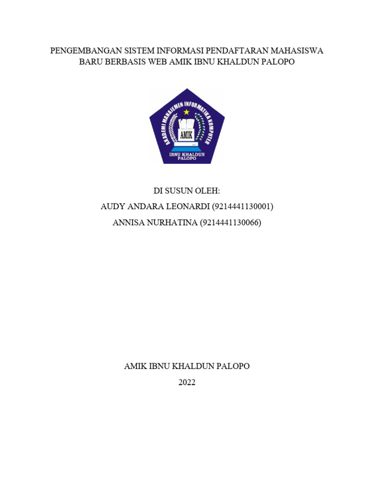 Contoh BAB 1 PROPOSAL | PDF