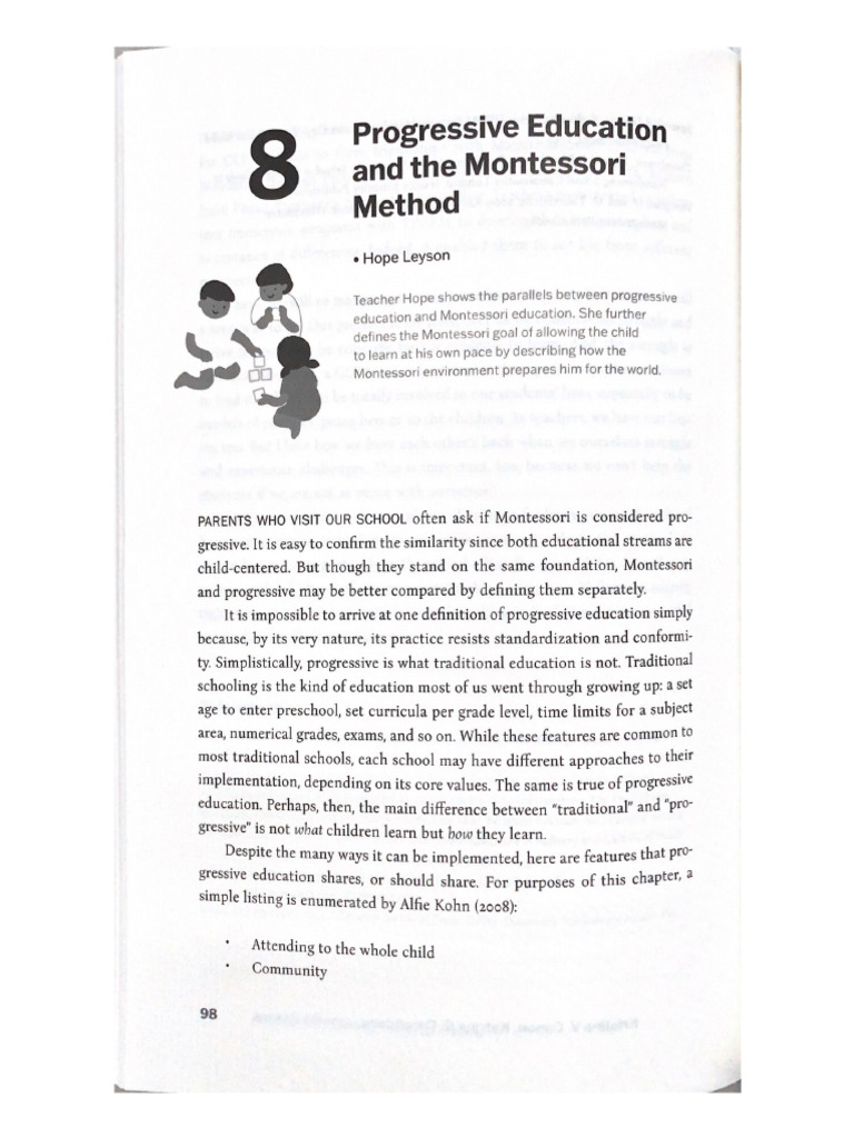 Progressive Education and The Montessori Method | PDF Progressive Education and The Montessori Method | PDF