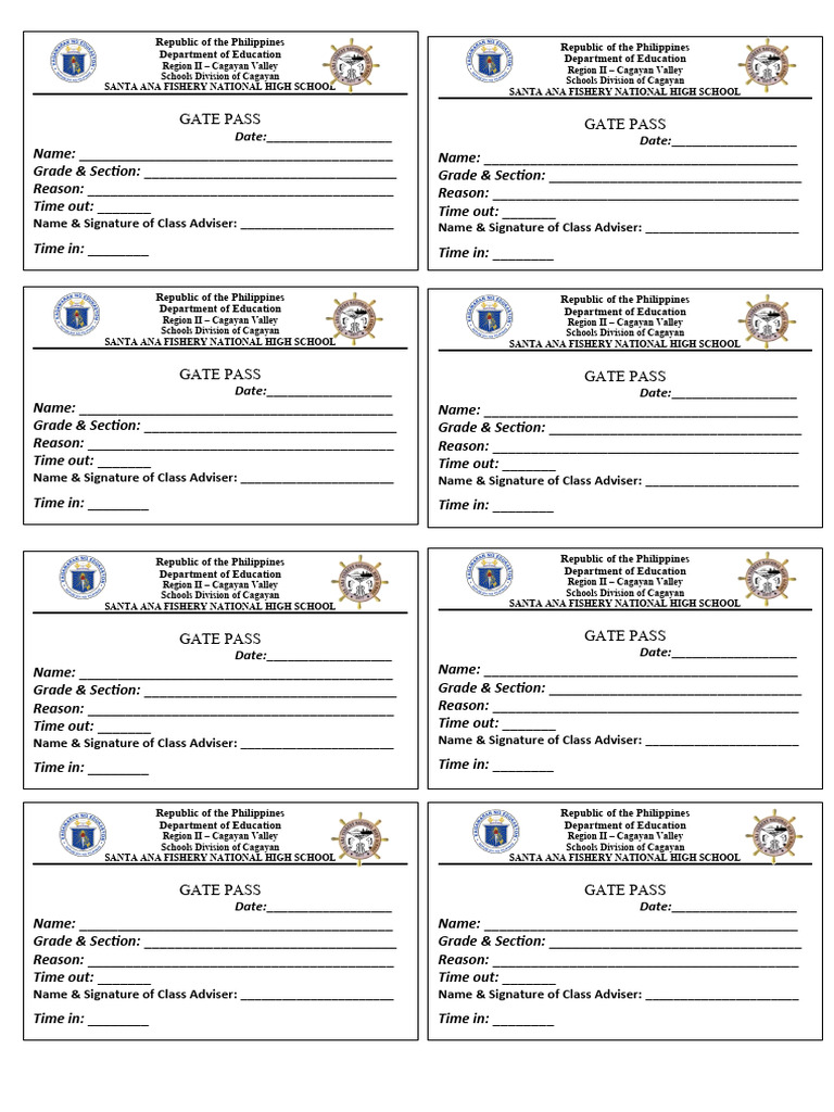Gate Pass | PDF | Southeast Asia | Government Institutions