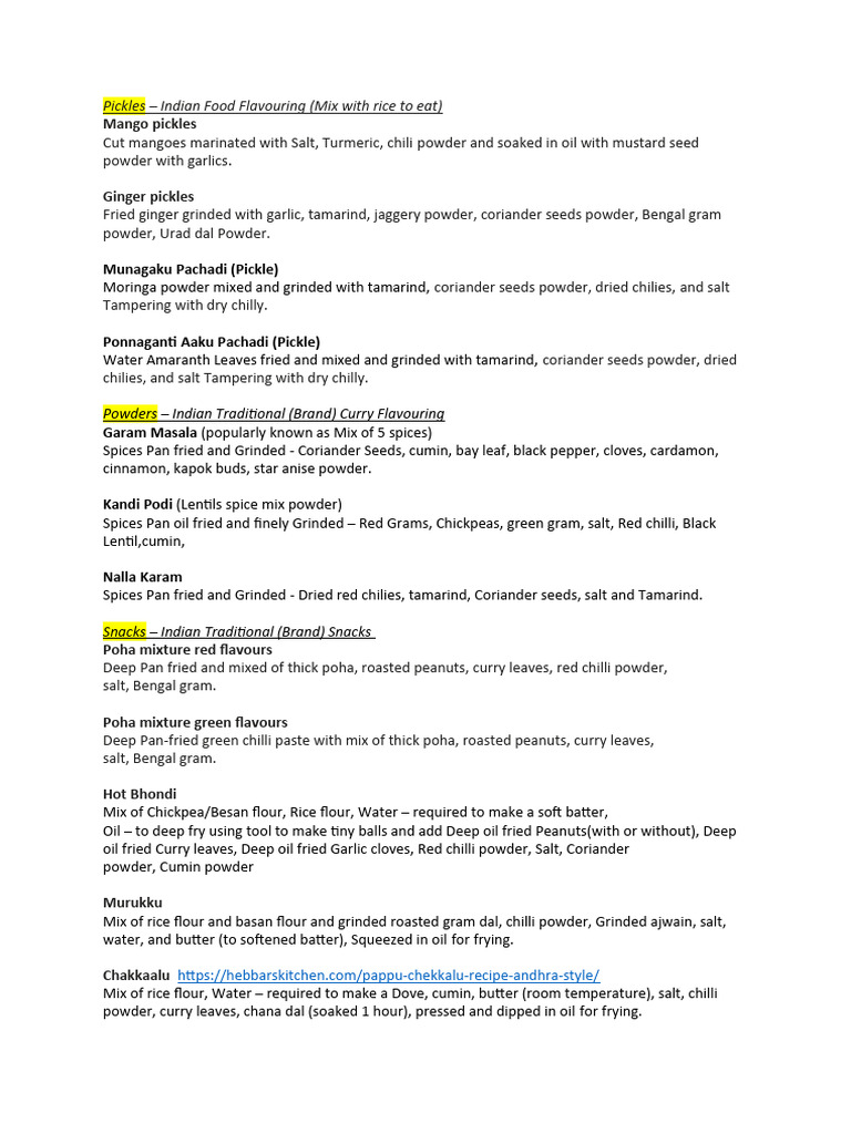 Indian Snacks and Sweets | PDF | Indian Cuisine | Chickpea