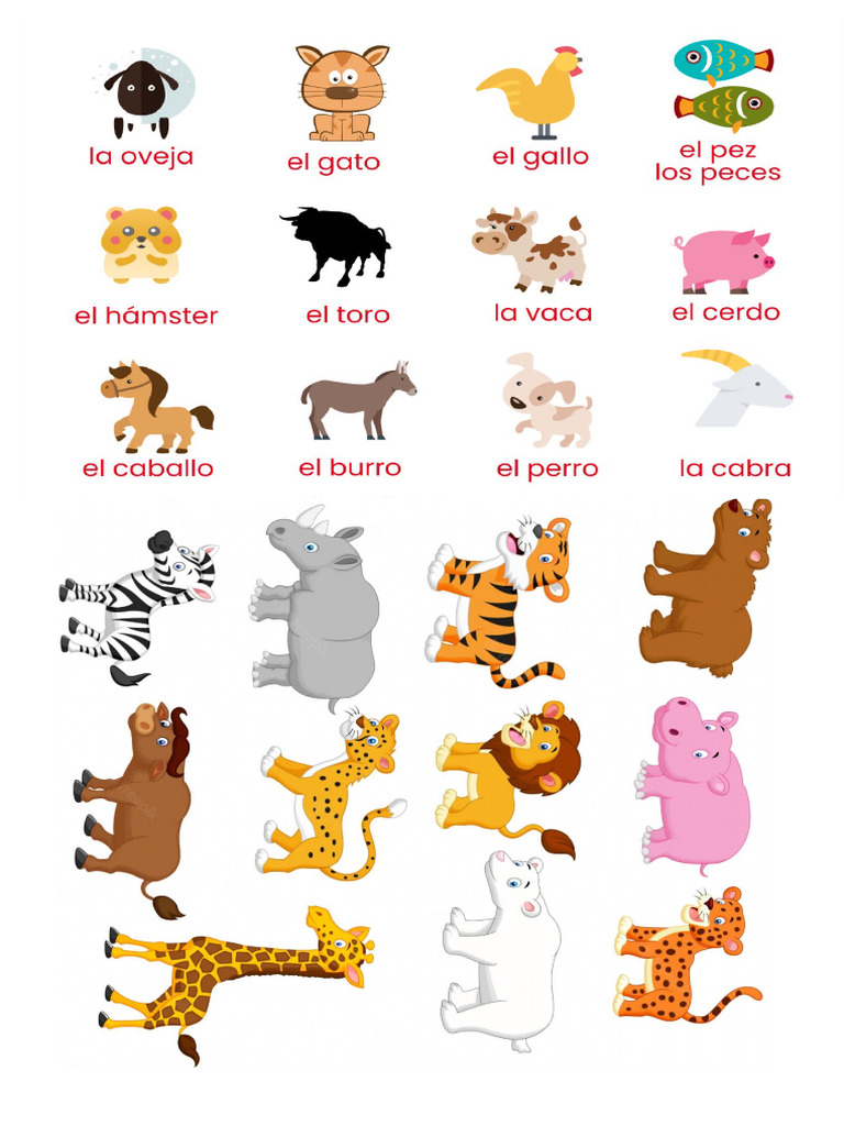 Animales Domesticos y Animales Salvajes | PDF