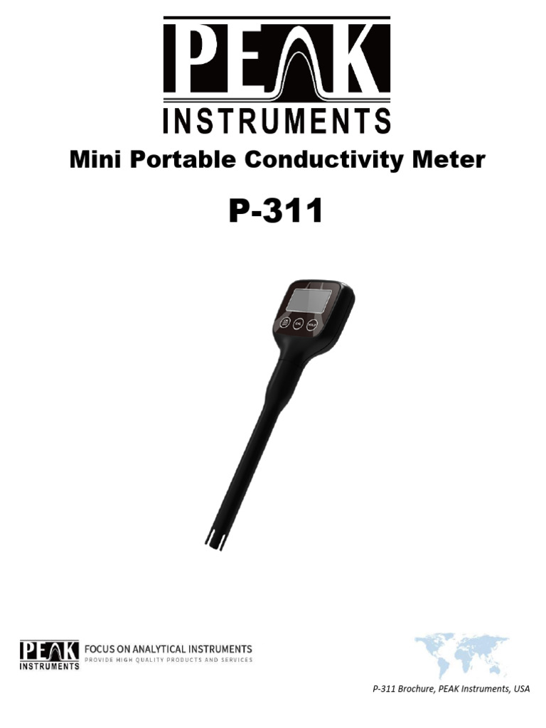 P311 Mini Portable Conductivity Meter | PDF