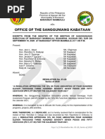 SK Reso For Approving Supplemental Budget | PDF | Policy | Government