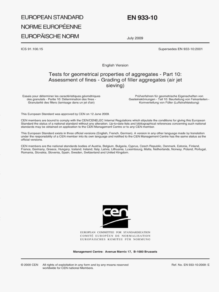 En 933-10 2009 | PDF