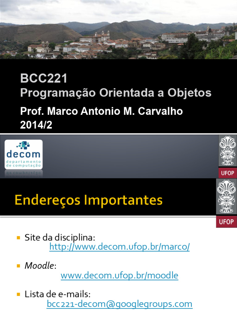 Orientacao Objetos Aula 6 Download Free Pdf Classe Programação De