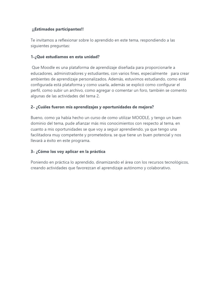 Act 6 - Diario Reflexivo Tema I | PDF