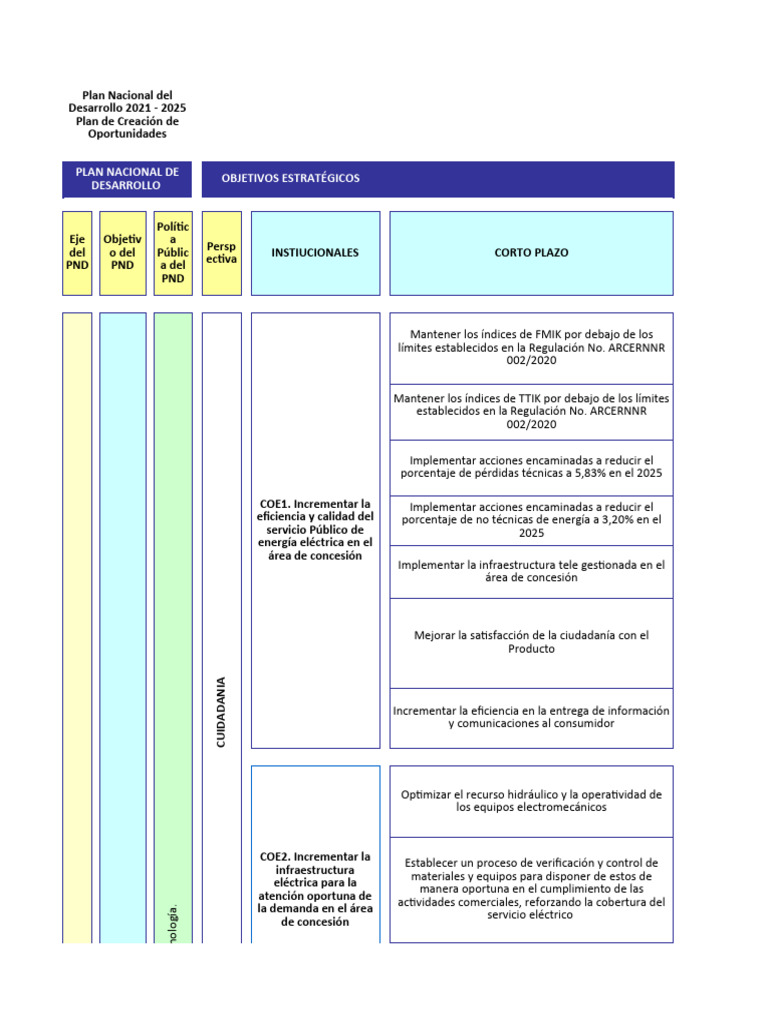 Formato POA | PDF | Planificación | Business
