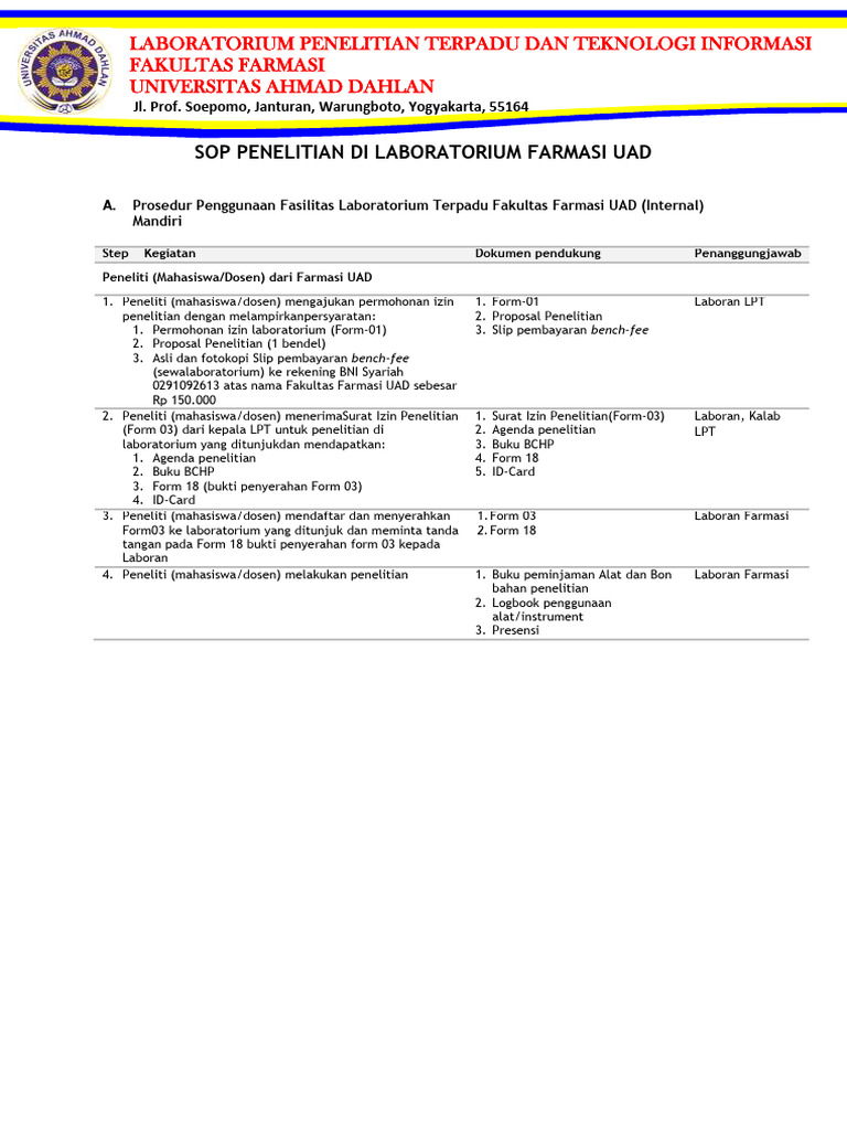 Alur Penelitian Di Lab Farmasi Normal | PDF | Sains & Matematika