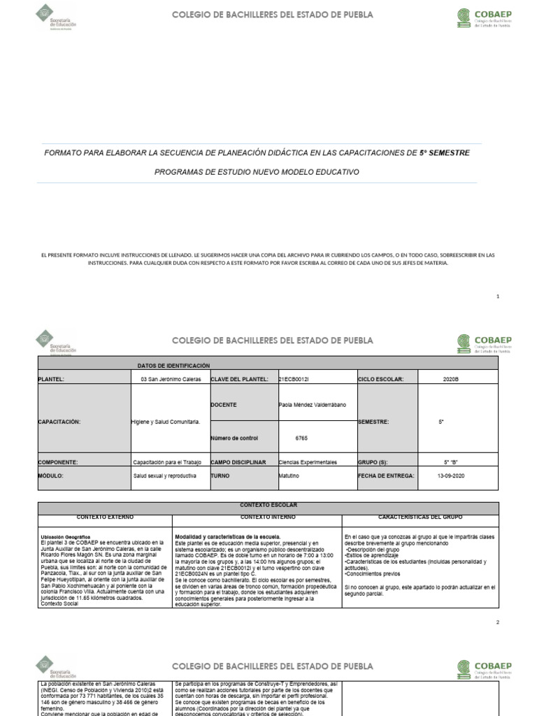Salud Sexual y Reproductiva - MARINA JASSI ROJAS | PDF | Evaluación | Aprendizaje