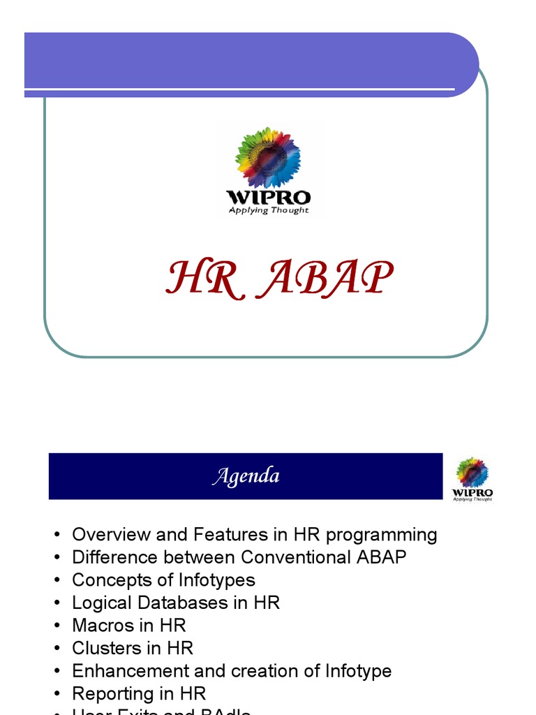 HR ABAP Training For Beginners | PDF | Subroutine | Databases