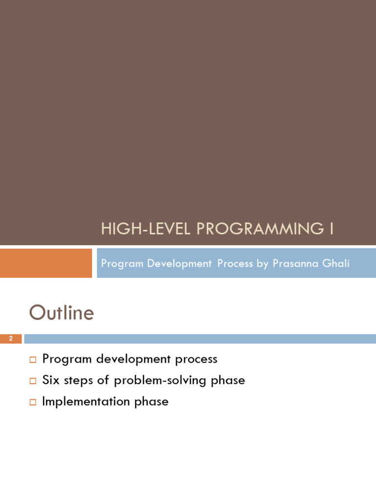 Week1 Programdevprocesspresentation Pdf Algorithms Parameter Computer Programming 