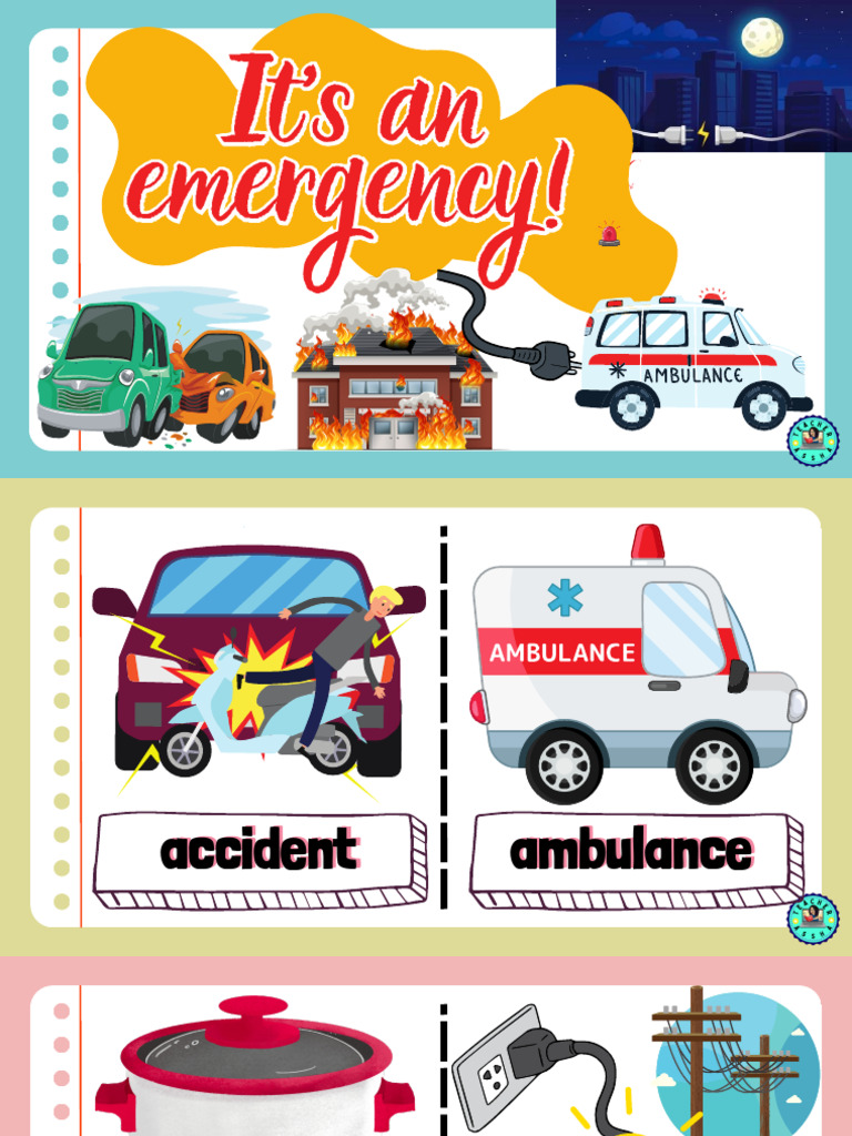 It's An Emergency! Flashcards | Download Free PDF | Verb