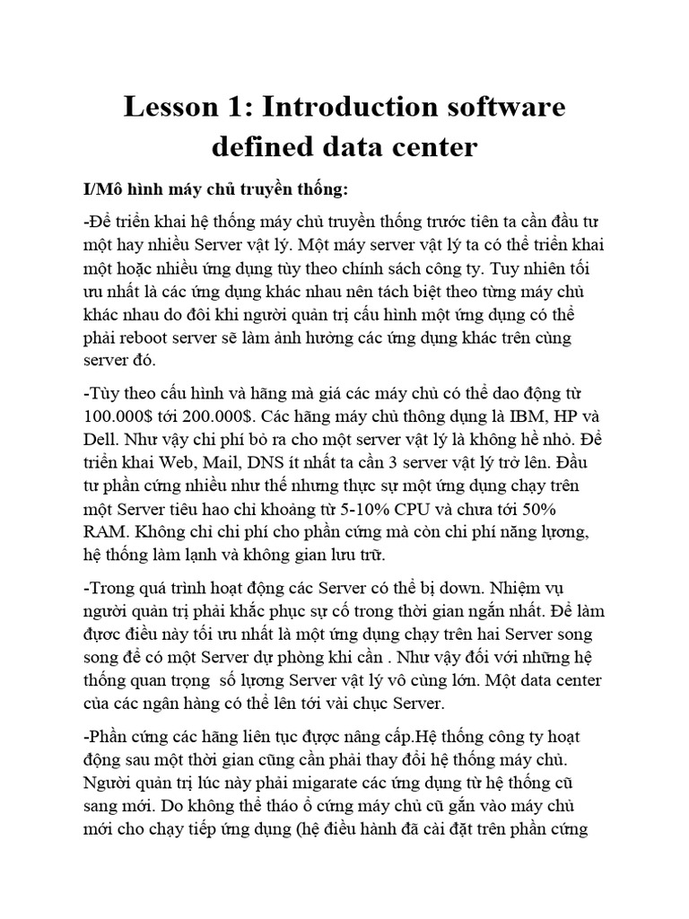 Lession1&2 - Esxi | PDF