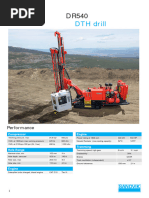 DU311 Ith Longhole Drill: Technical Specification | PDF | Drill | Drilling