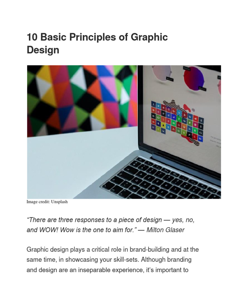 10 Essential Graphic Design Principles | PDF | Typography | Graphic Design