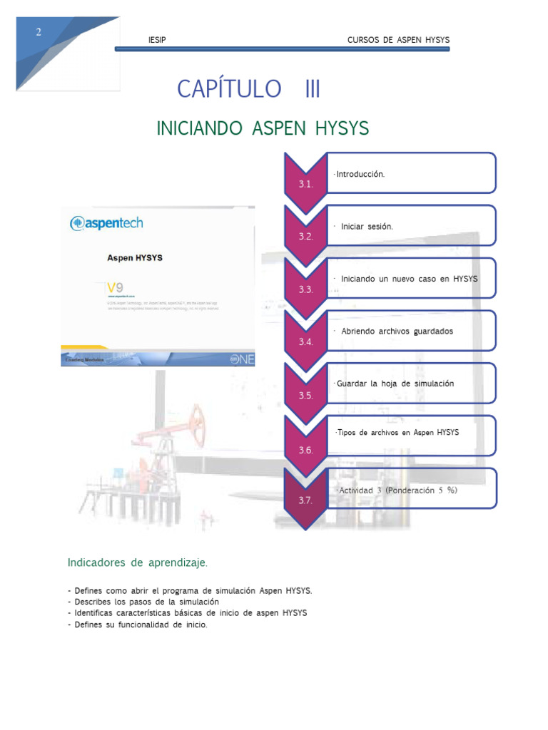 Guia de Aspen HYSYS (Capitulo III) | PDF | Archivo de computadora | Microsoft Windows