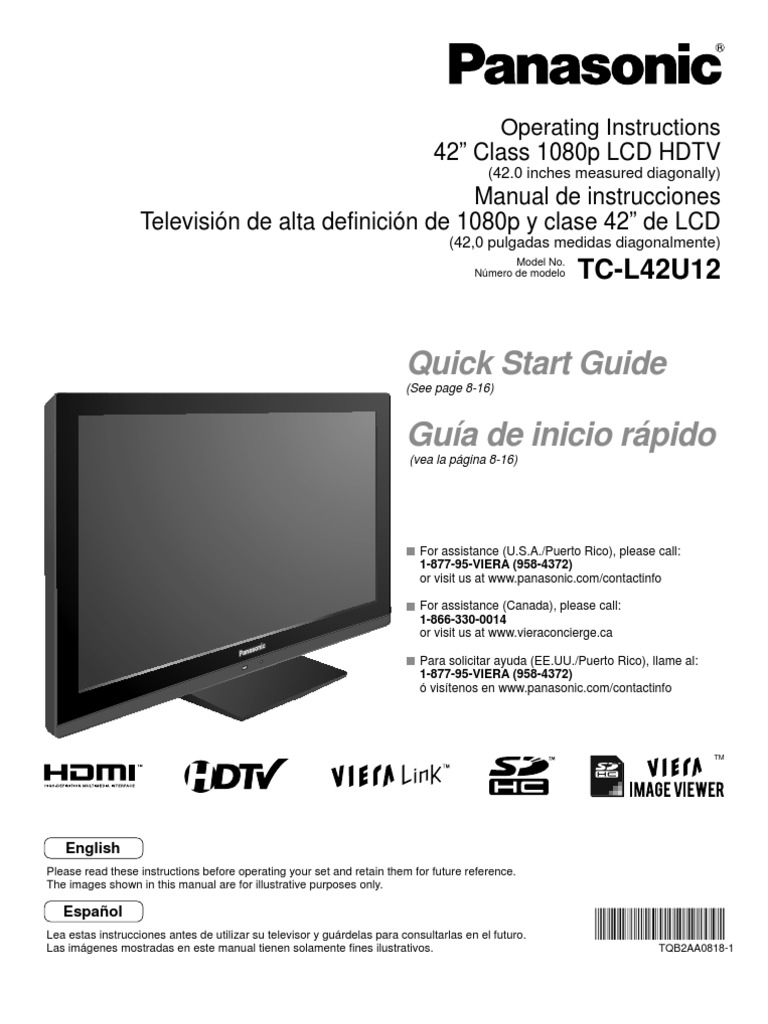 TC L42u12 | PDF | Hdmi | Televisión de alta definición