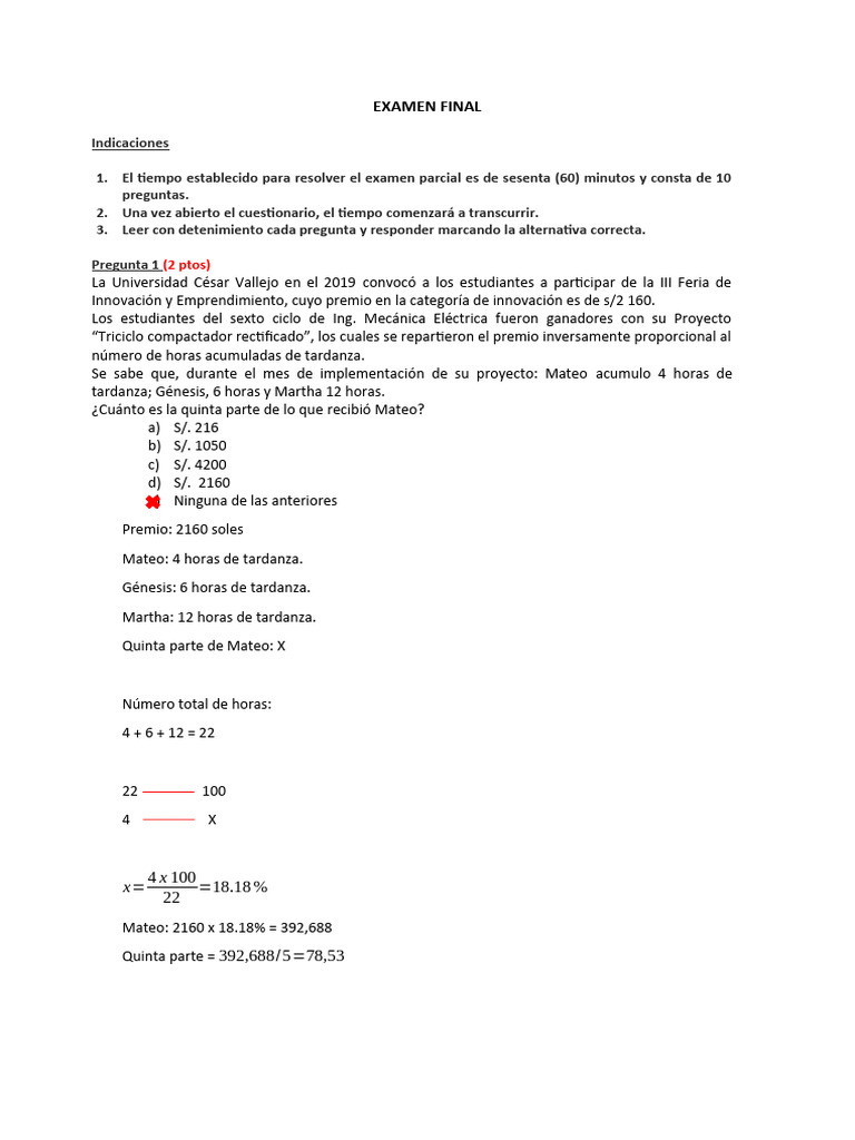 Examen Final | PDF