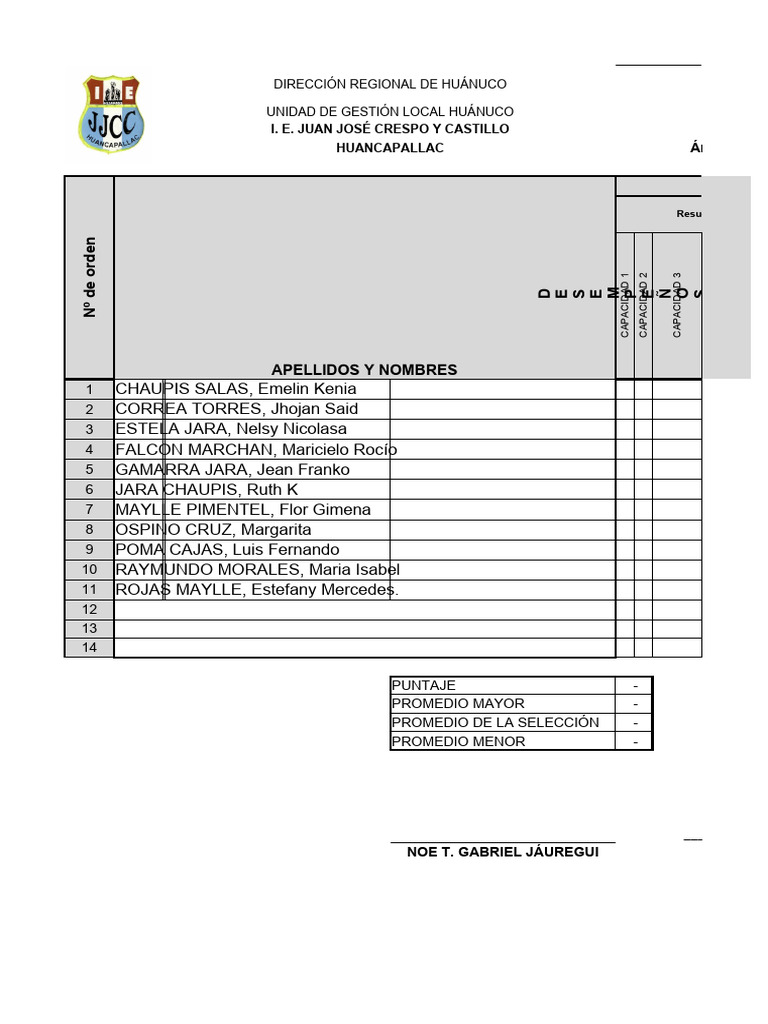 Registro de Notas | Descargar gratis PDF | Aprendizaje