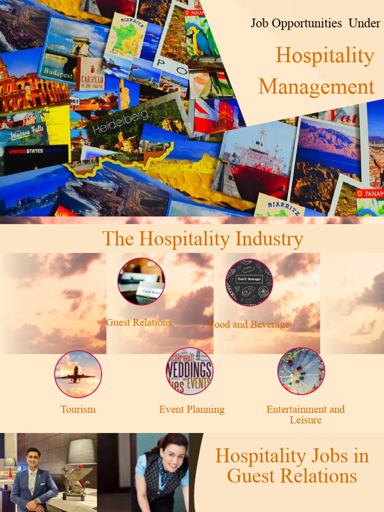 Job Opportunities Under Hospitality Management | PDF