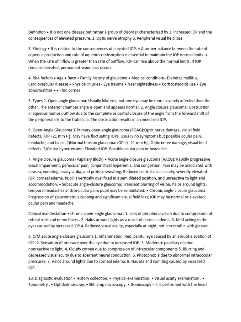 Glaucoma | Download Free PDF | Glaucoma | Vision