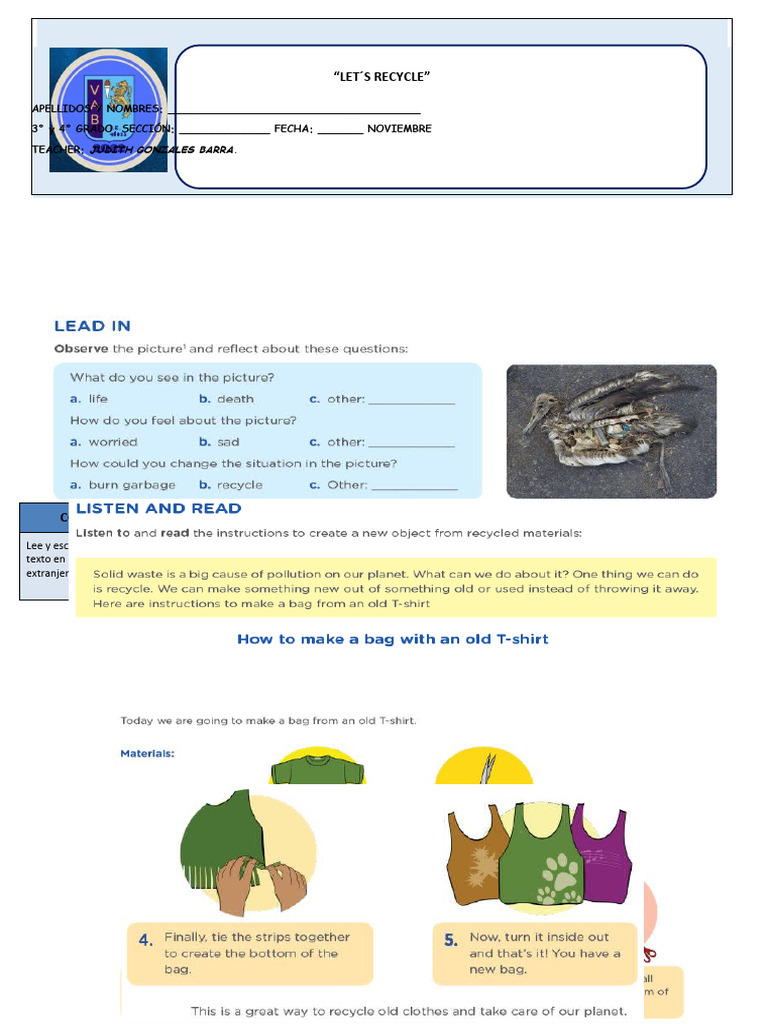 ACTIVITY 01, Exp. 8, 3° y 4°. Judith | PDF