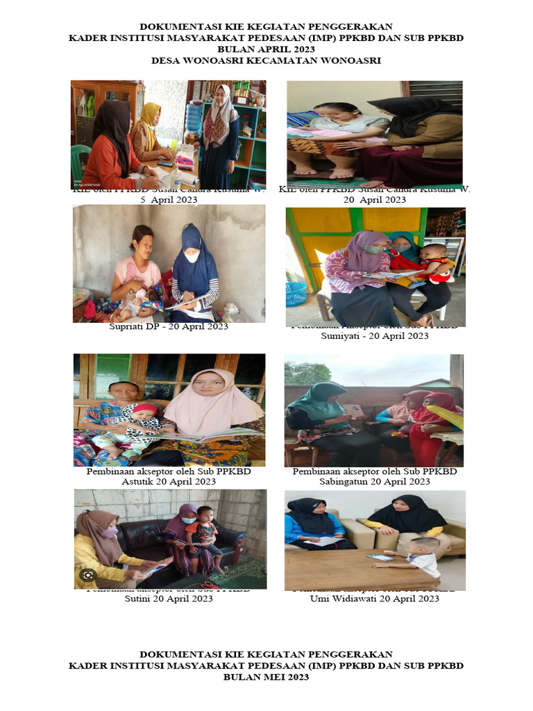 Dokumentasi KIE PPKBD April-Juni 2023 | PDF