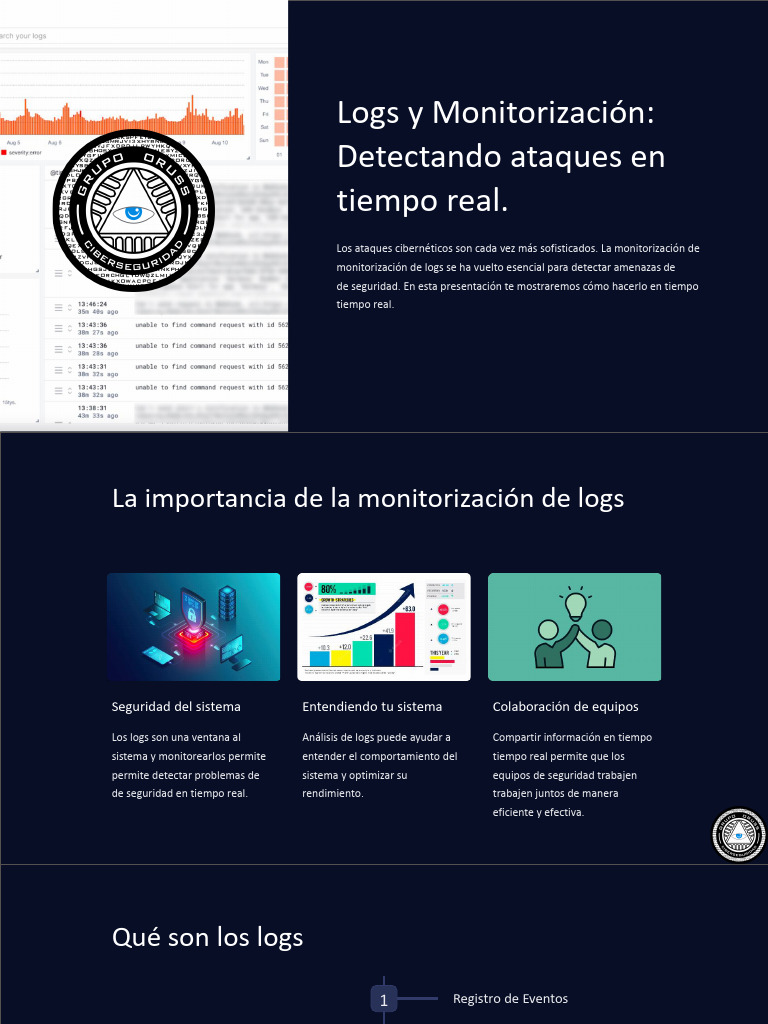 Logs y Monitorizacion Detectando Ataques en Tiempo Real Grupo Oruss ... Logs y Monitorizacion Detectando Ataques en Tiempo Real Grupo Oruss ...