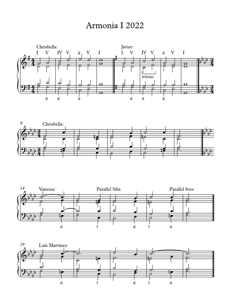 Ejercicio Armonia | PDF