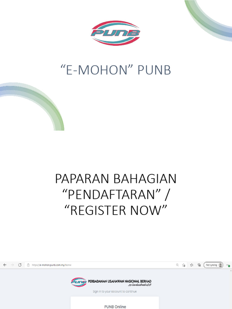Template Info E-Mohon PUNB | PDF