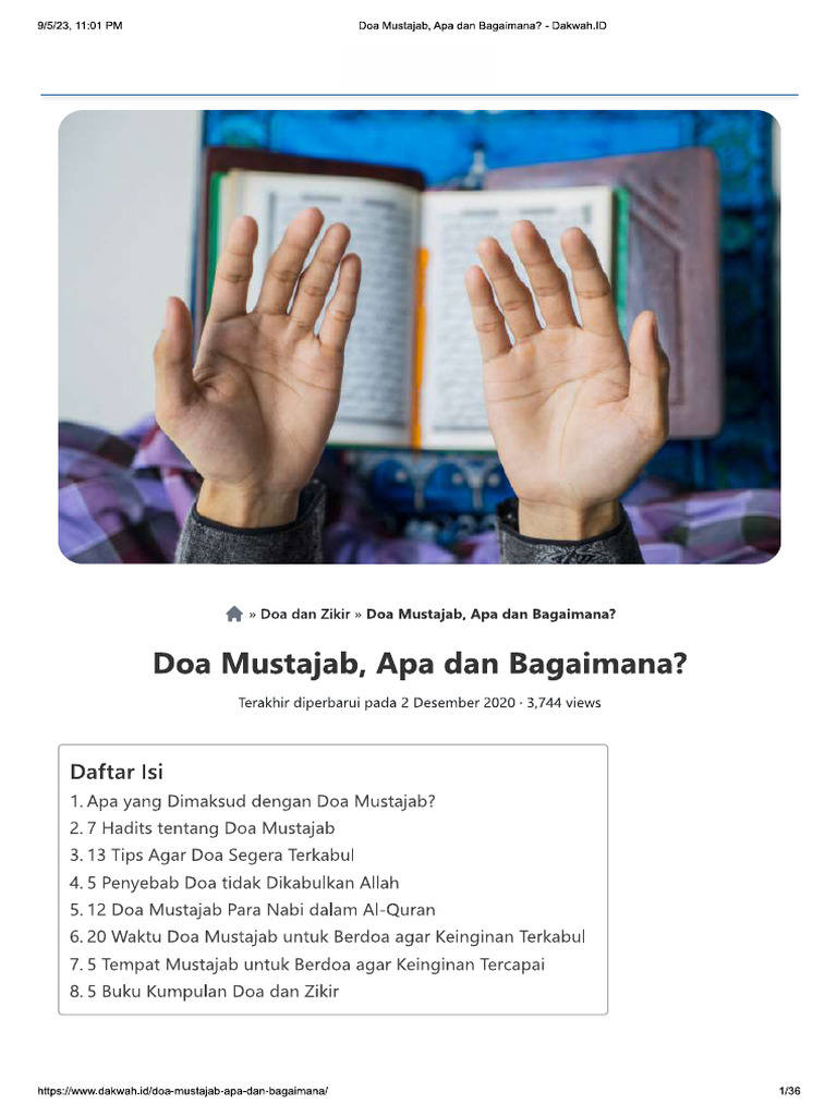 Doa Mustajab | PDF