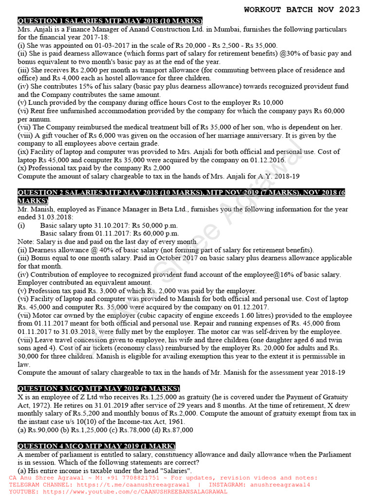 4 Salaries | PDF | Salary | Employment
