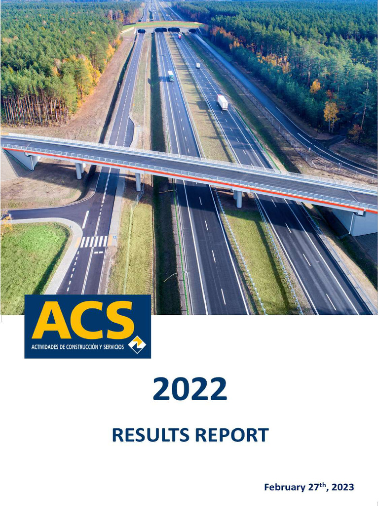 ACS Results Report 2022 | PDF | Balance Sheet | Working Capital