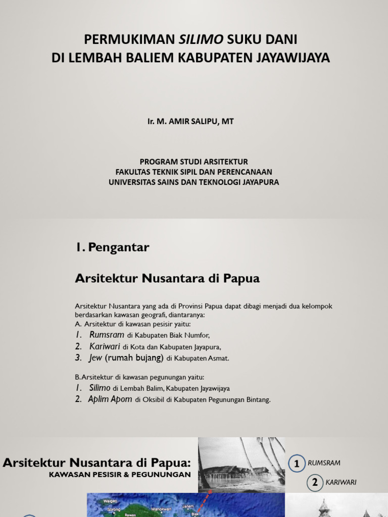 Permukiman Silimo Suku Dani di Baliem | PDF