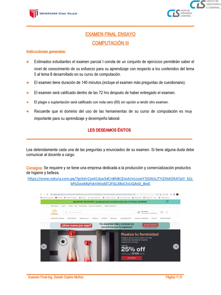 Proyecto Examen Final.... | PDF | Youtube