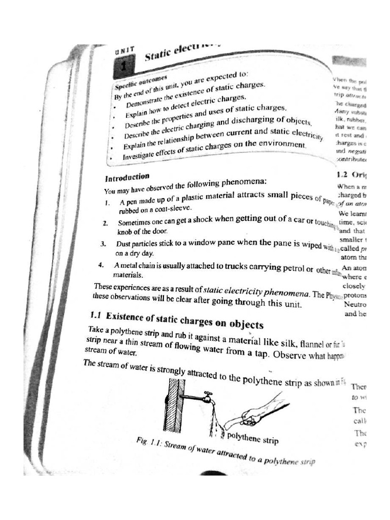 Static Electricity Cj Doc Pdf