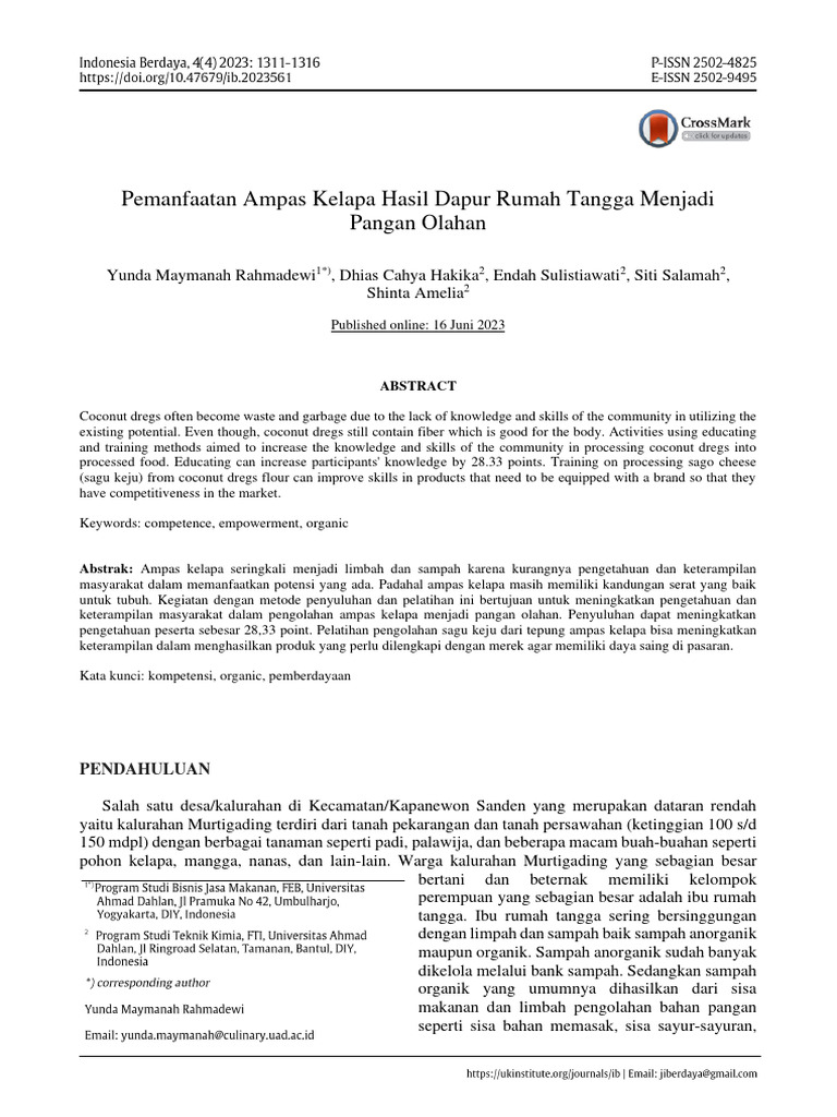 Contoh Jurnal Demo | PDF