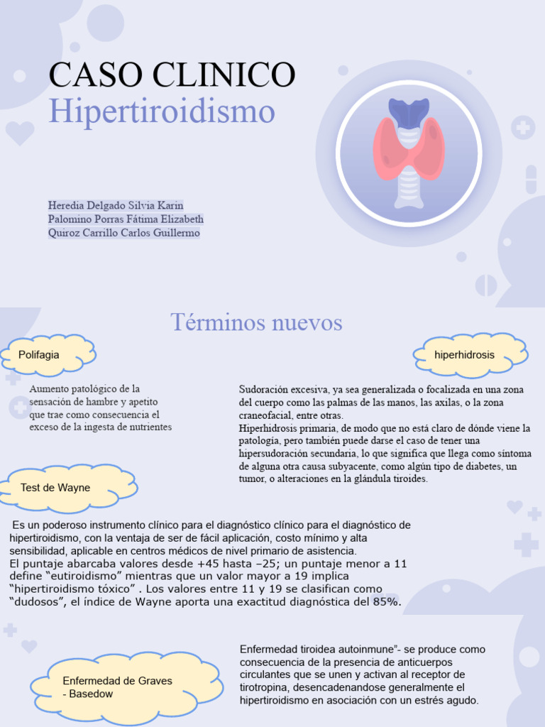Caso Clinico Hipertiroidismo | PDF | Hipertiroidismo | Tiroides