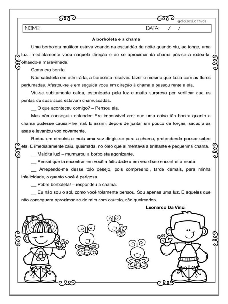 A Borboleta e A Chama | PDF