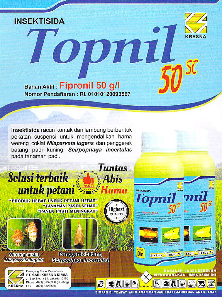 Brosur Topnil 50 SC | PDF