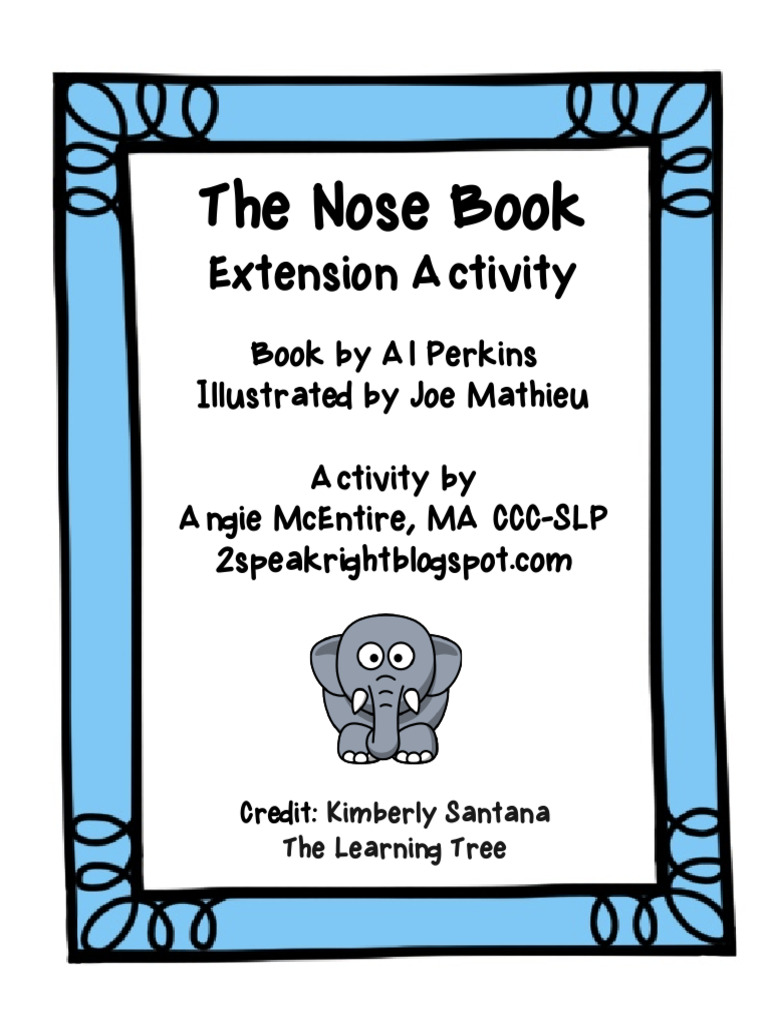 The Nose Book: Extension Activity | PDF