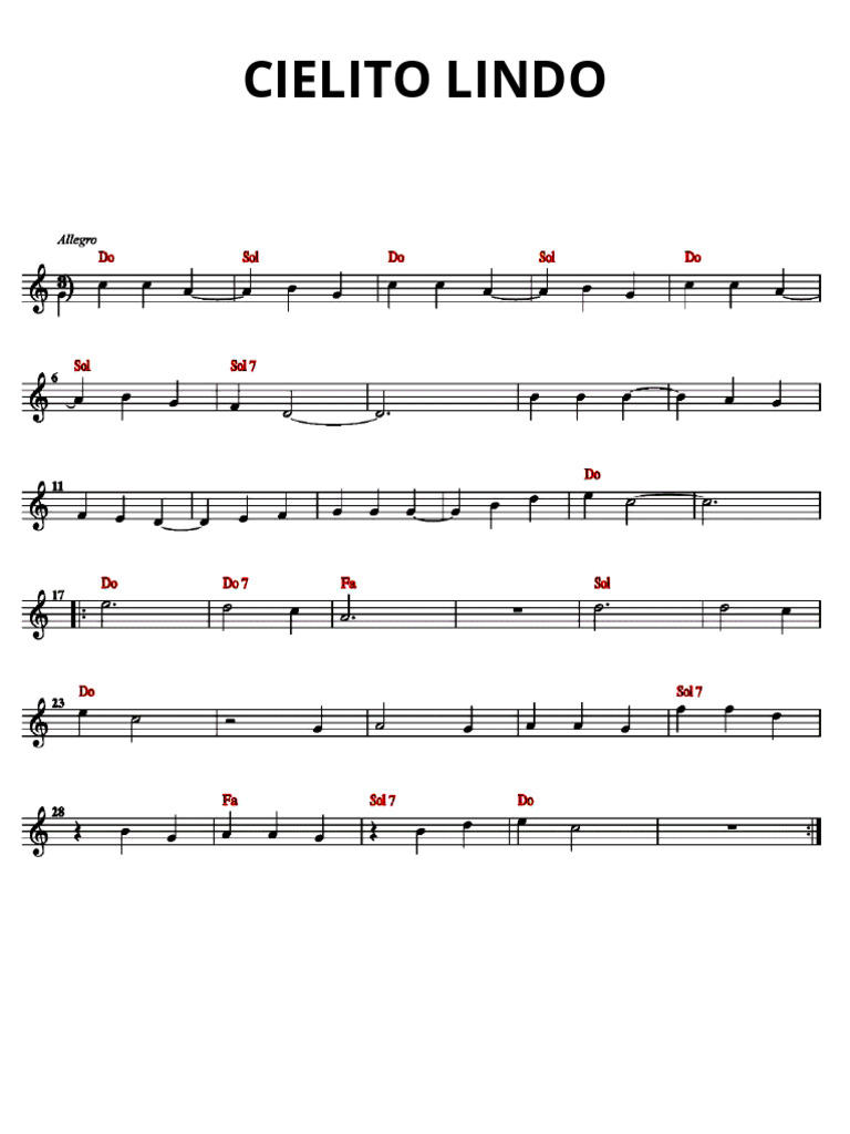 Cielito Lindo | PDF
