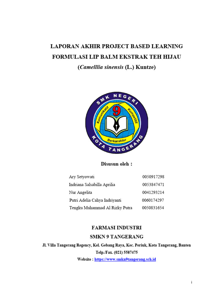 Laporan Akhir PBL | PDF