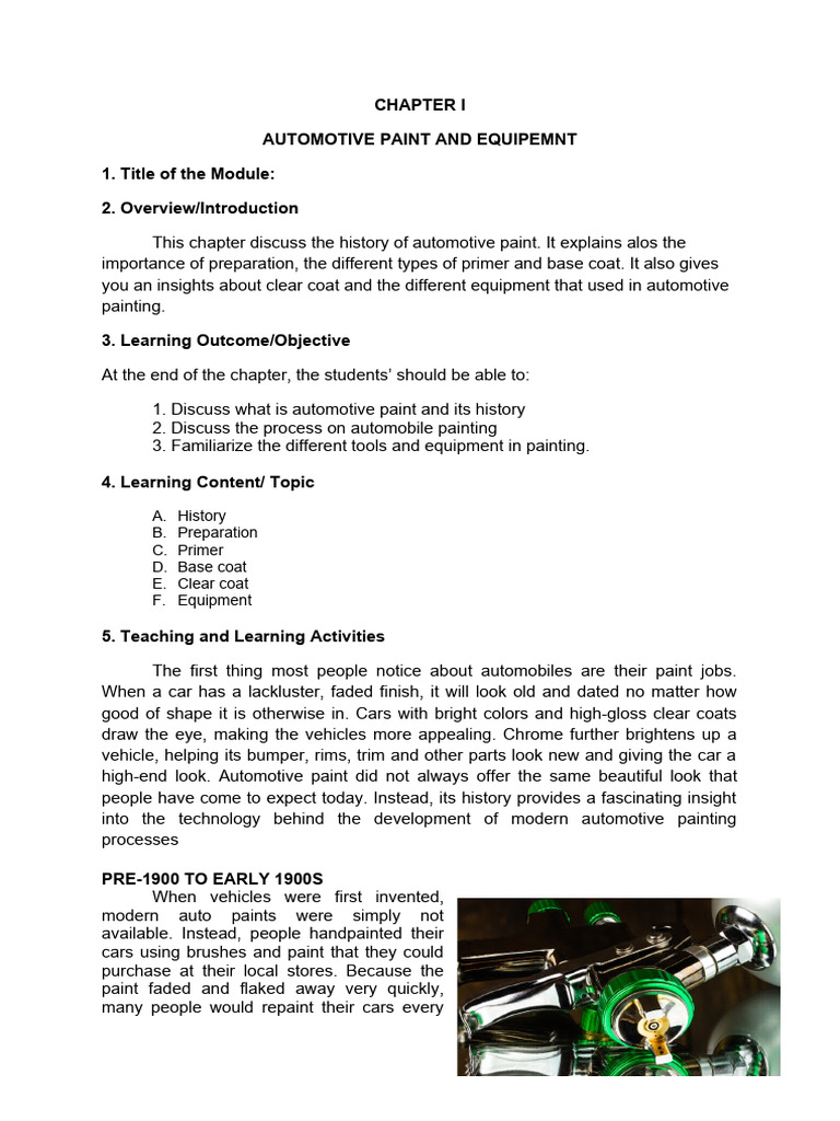 Car Painting | PDF | Paint | Building Engineering