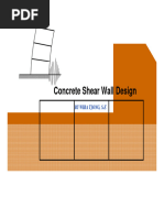 Aci Shear Wall Design | PDF | Wall | Bending