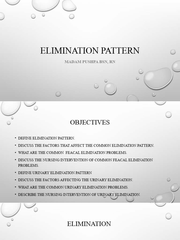 Elimination Pattern | PDF