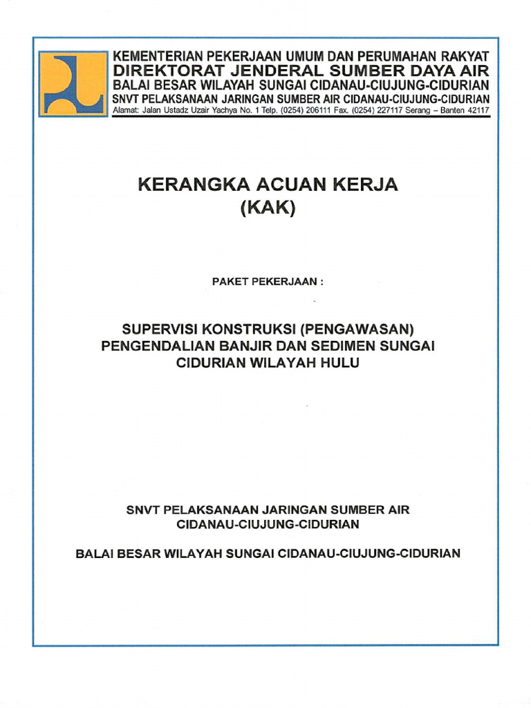 KAK SPV CIDURIAN HULU0001 | PDF