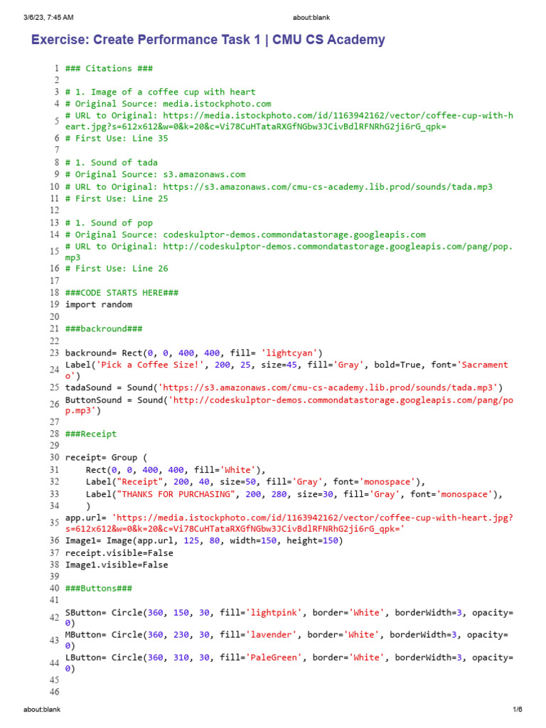 Coffee Shop Game Code PDF | PDF | Image Processing | Artistic Techniques
